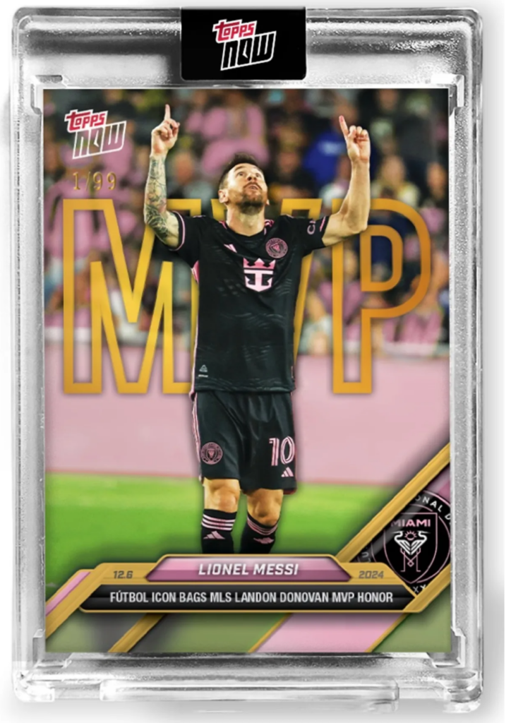 Lionel Messi Named 2024 MLS MVP – Stephen Curry Rookie Card Lionel Messi Named 2024 MLS MVP – Stephen Curry Rookie Card
